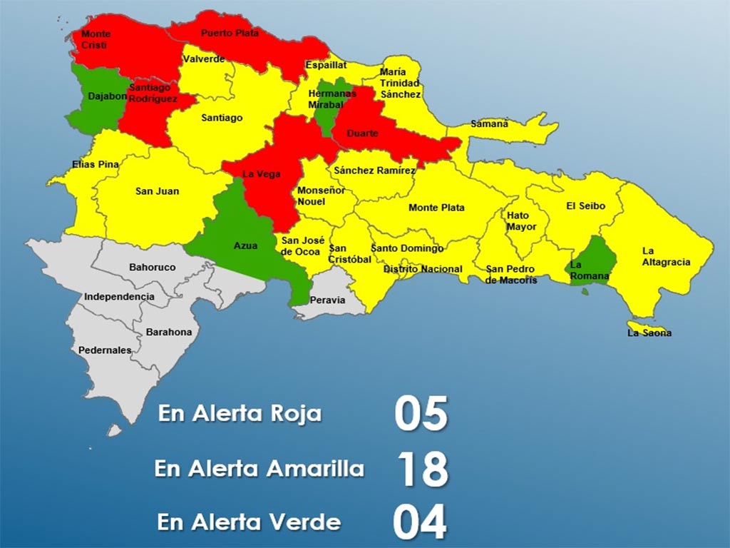 Cinco provincias en alerta en Dominicana por intensas lluvias - Noticias Prensa Latina
